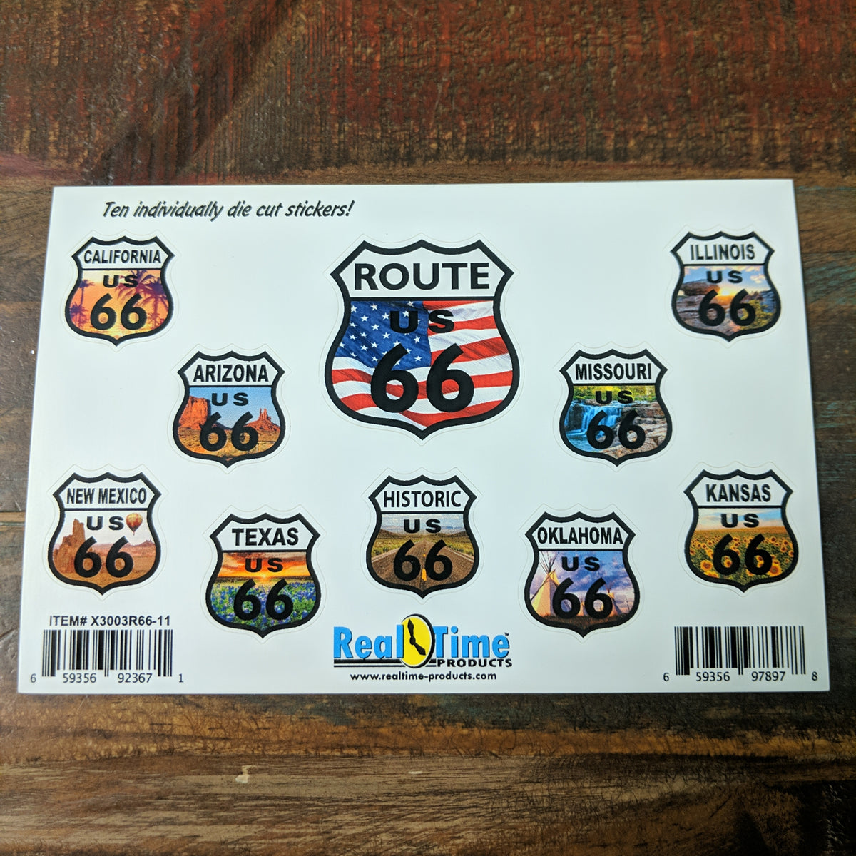 10 States Route 66 Color Sticker Vinyl – Route 66 Kites